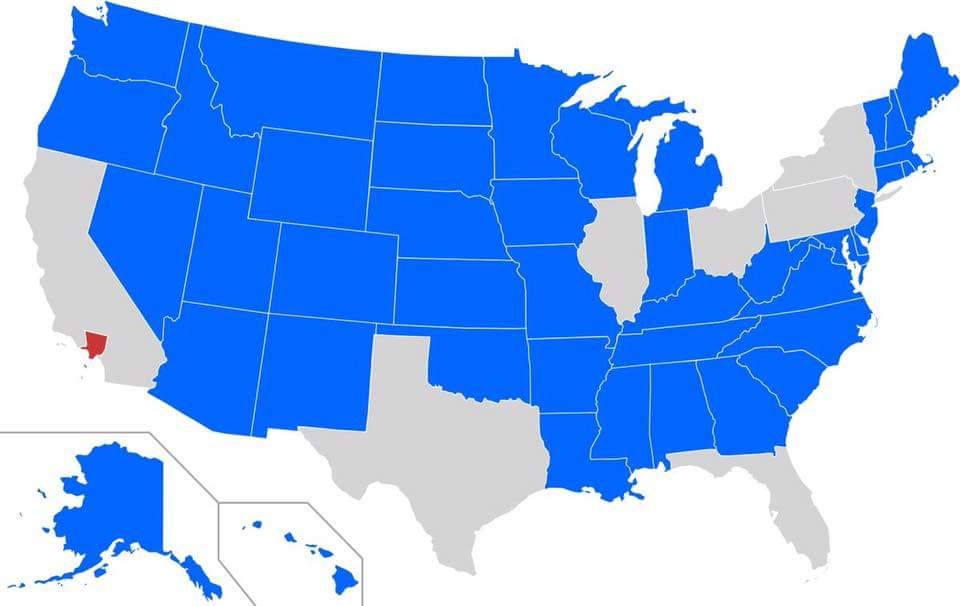 Mapa De Los Límites De Los Condados De California Mapa Mural Del